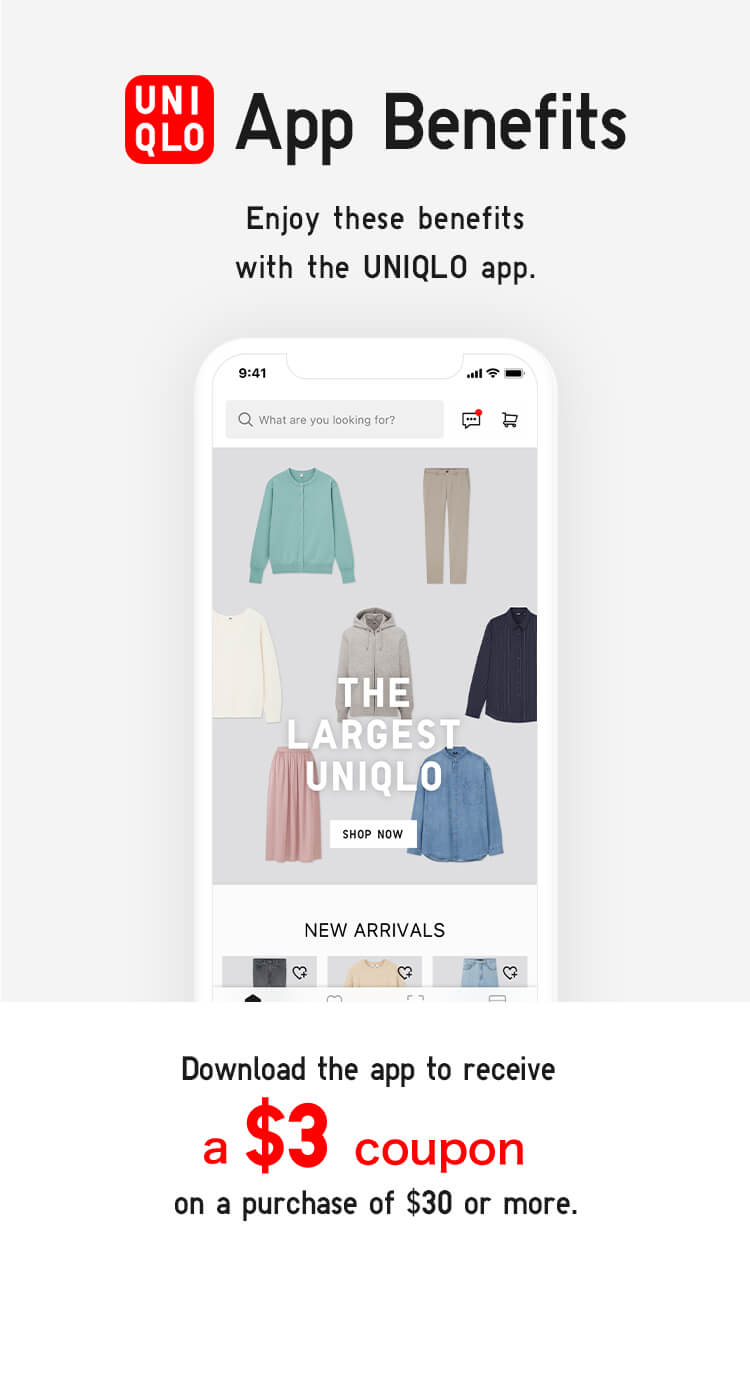 Enjoy 9 benefits with the UNIQLO app.｜UNIQLO