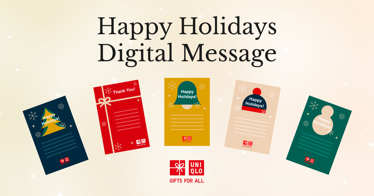 HAPPY HOLIDAYS DIGITAL MESSAGE | FIND JOY IN THE EVERYDAY | UNIQLO US