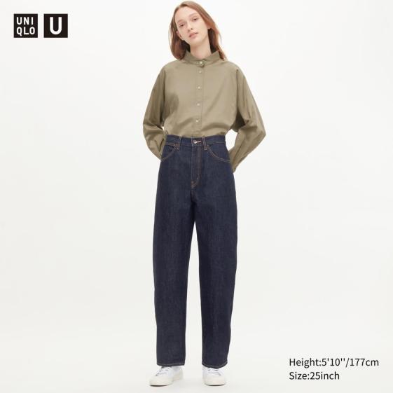 女裝 U 寬版廓形牛仔褲 | UQ 搜尋