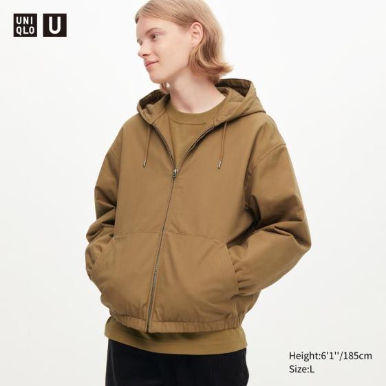 男女適穿 U 連帽布勞森外套 | UQ 搜尋