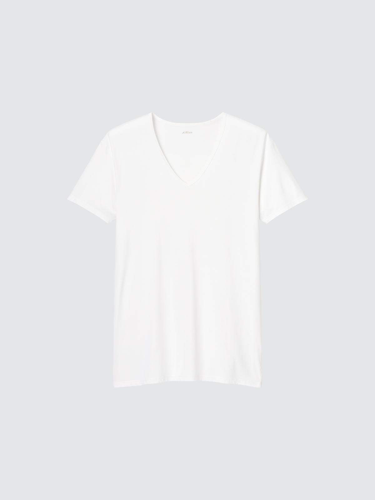 男裝 AIRism V領T恤(短袖) | UQ 搜尋