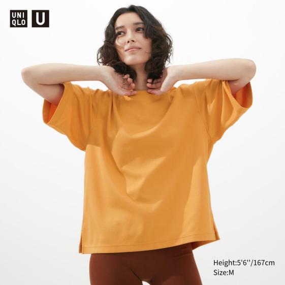 女裝 U AIRism棉質寬版T恤(短袖) | UQ 搜尋