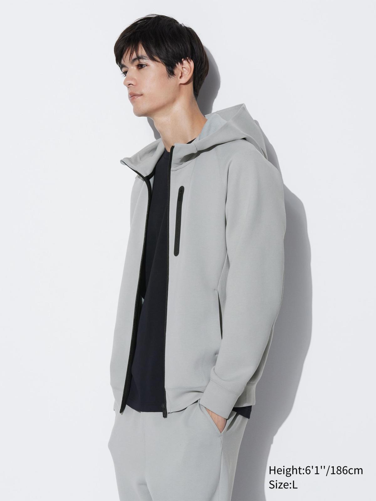男裝 DRY彈性休閒連帽外套(長袖) | UQ 搜尋