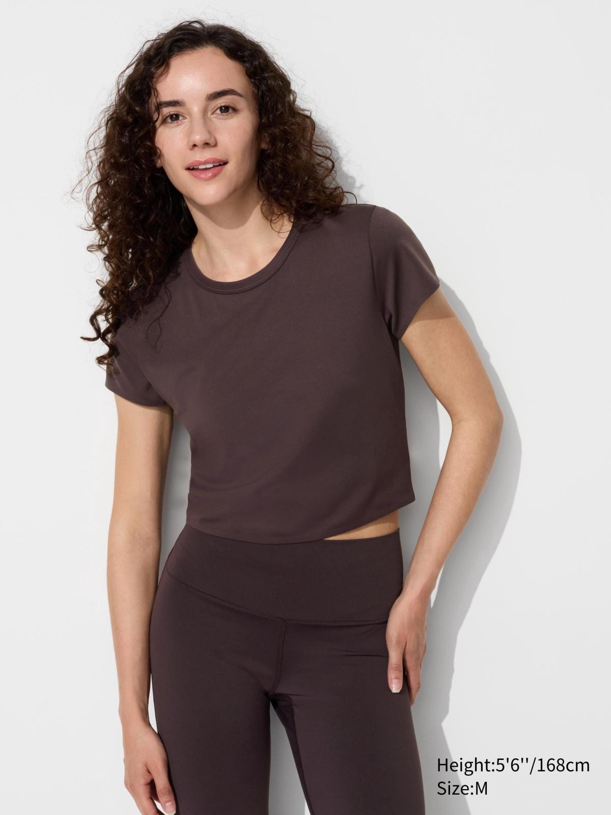 女裝 特級彈性AIRism短版T恤(短袖) | UNIQLO 比價 | UQ 搜尋
