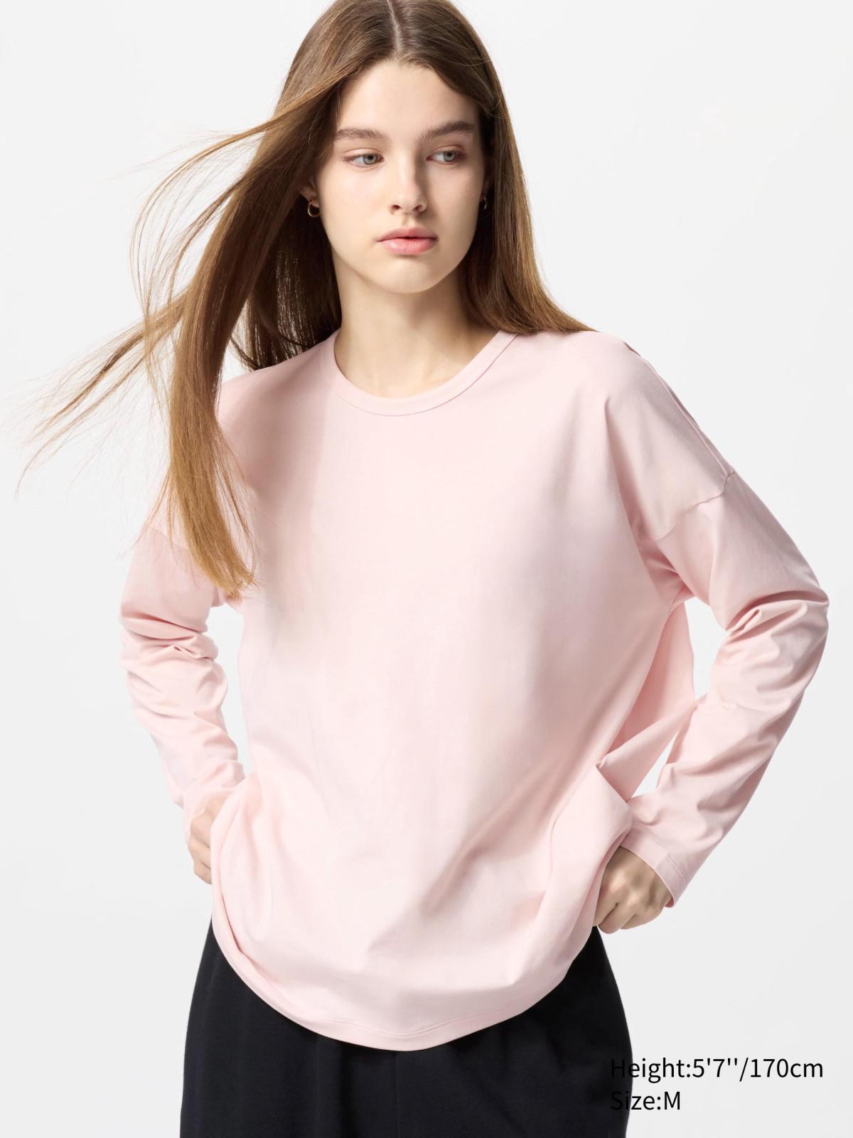 女裝 AIRism棉質T恤(長袖) | UQ 搜尋