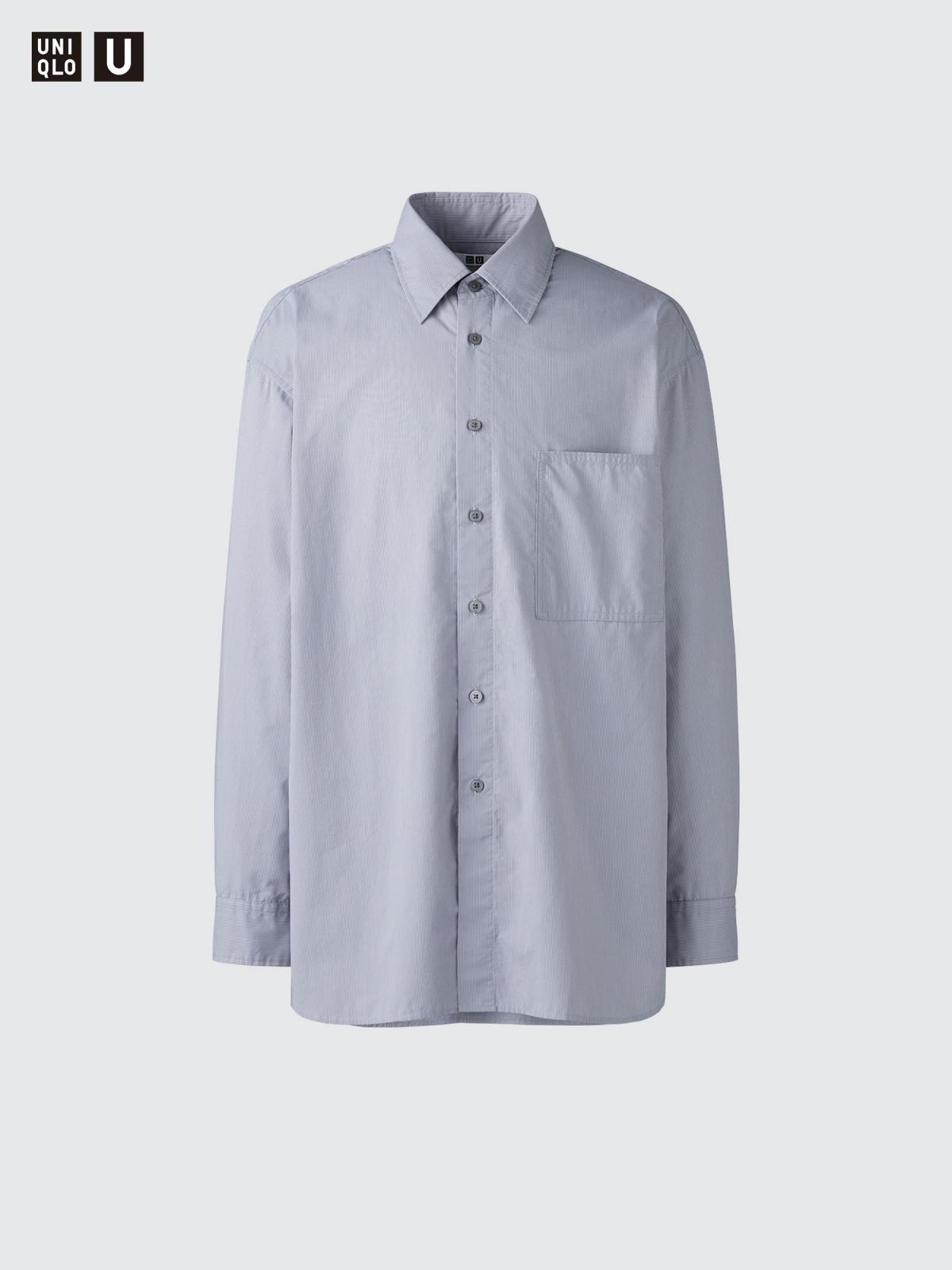 「AIRism棉質寬版圓領T恤(五分袖) 465185 / 471580、長版襯衫(長袖)」穿搭推薦 | UNIQLO台灣