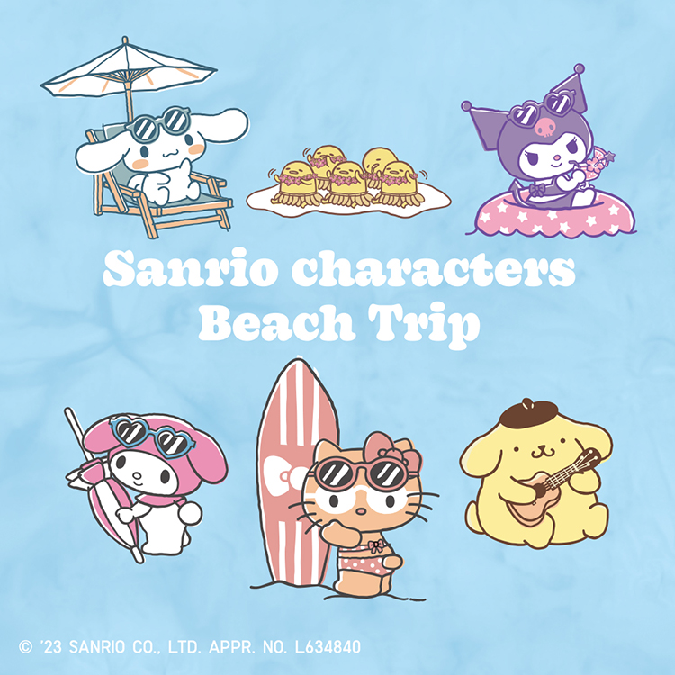 UT印花T恤 - Sanrio characters Beach Trip - UNIQLO台灣